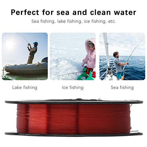 Sporting Goods 5Pcs 100M Nylon Lure Bait Fishing Line Wearproof Strong Toughness Anti‑Bite Tackle Accessory(RvSky)