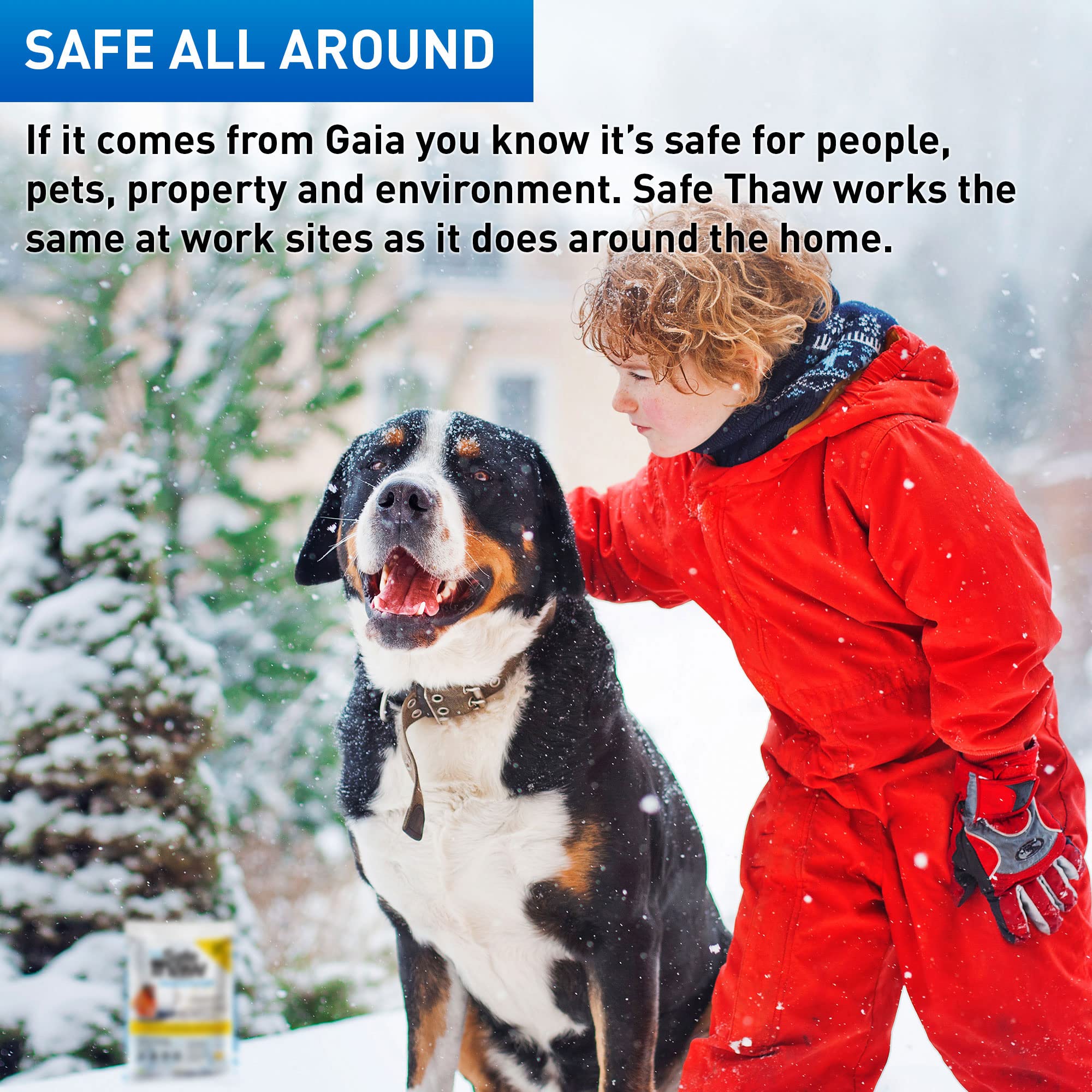 Safe Thaw Industrial Strength Salt Free Pet Safe Snow Ice Melter and Traction Agent for Concrete, Asphalt, and More, 10-Pound 7-Ounce Jug (2 Pack)