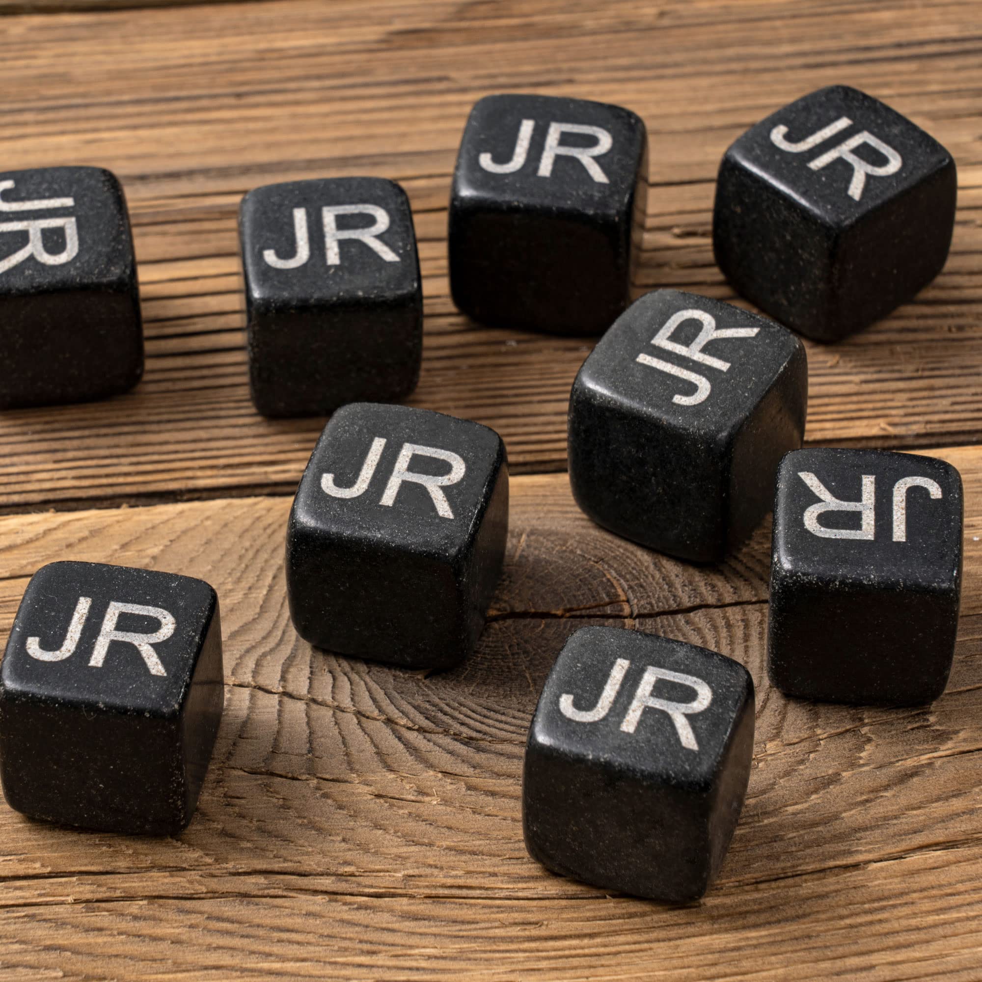 Personalized Premium Whiskey Stone Gift Set with 9 Stones and Bag, Groom's Gift, Customized Whiskey Stone Set, Engraved Whiskey Stone, Wedding Gift, for Man.