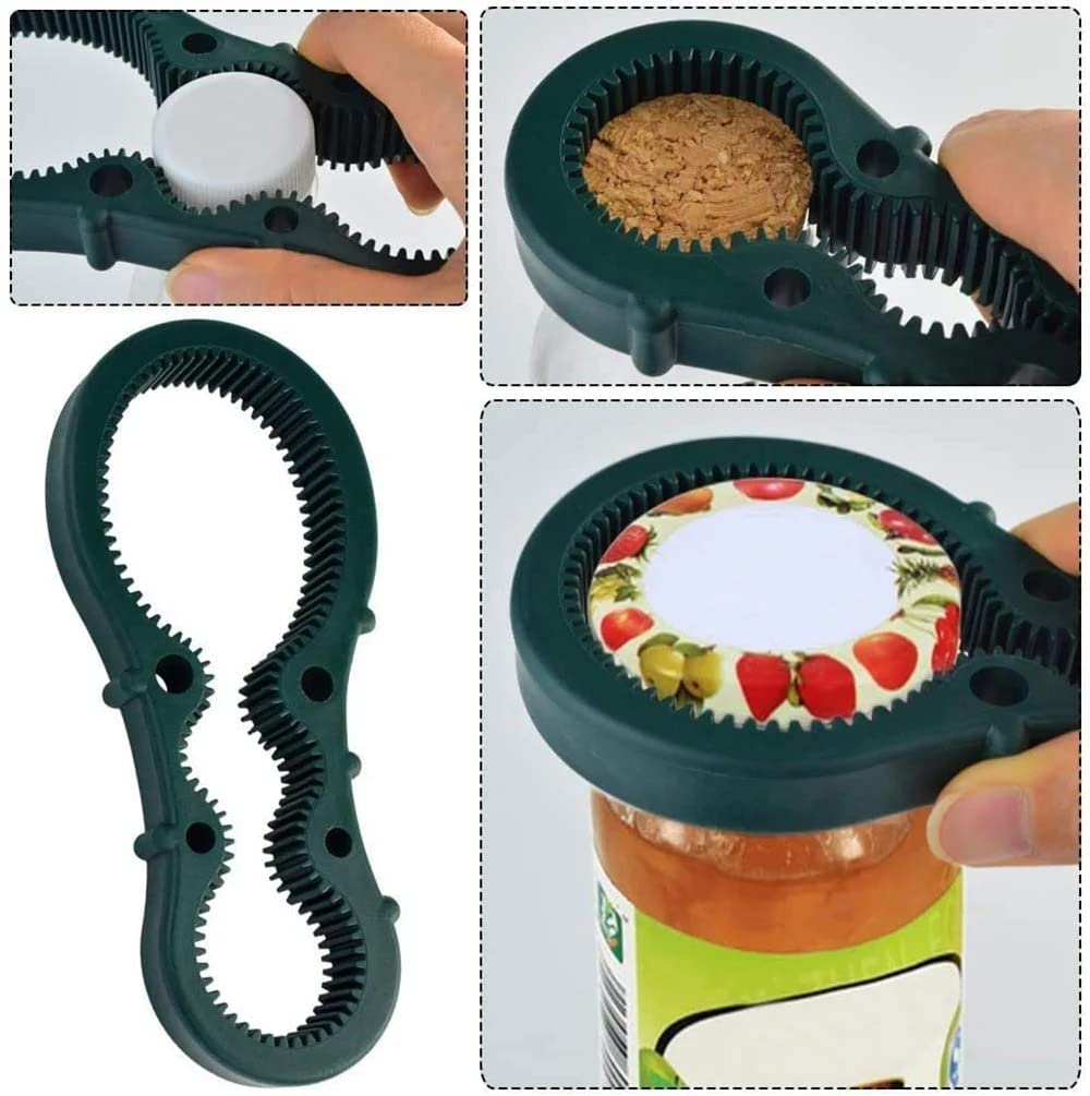 Kiizo Electric Can Opener one push of button Electric Safety Can Opener Smooth Edge Jar Bottle Openers Home Kitchen Battery Operated Handheld Automatic Can Opener