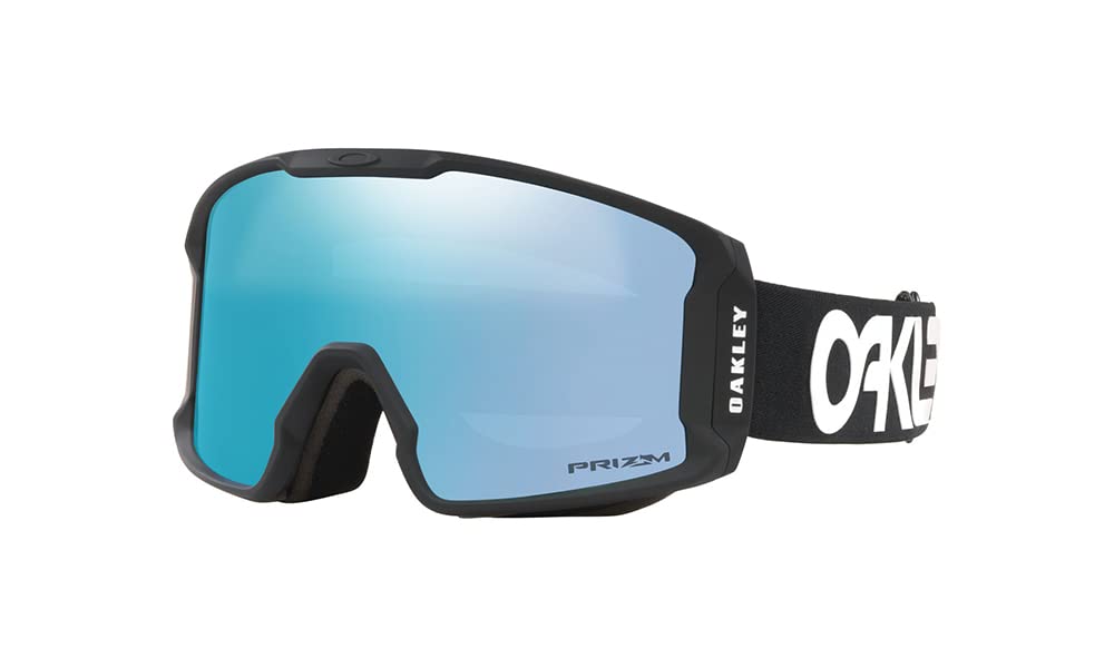 Oakley Line Miner L OO7070 Black Blaze/Przm Torch Iridium Ski Goggles For Men For Women + BUNDLE with Designer iWear Eyewear Kit