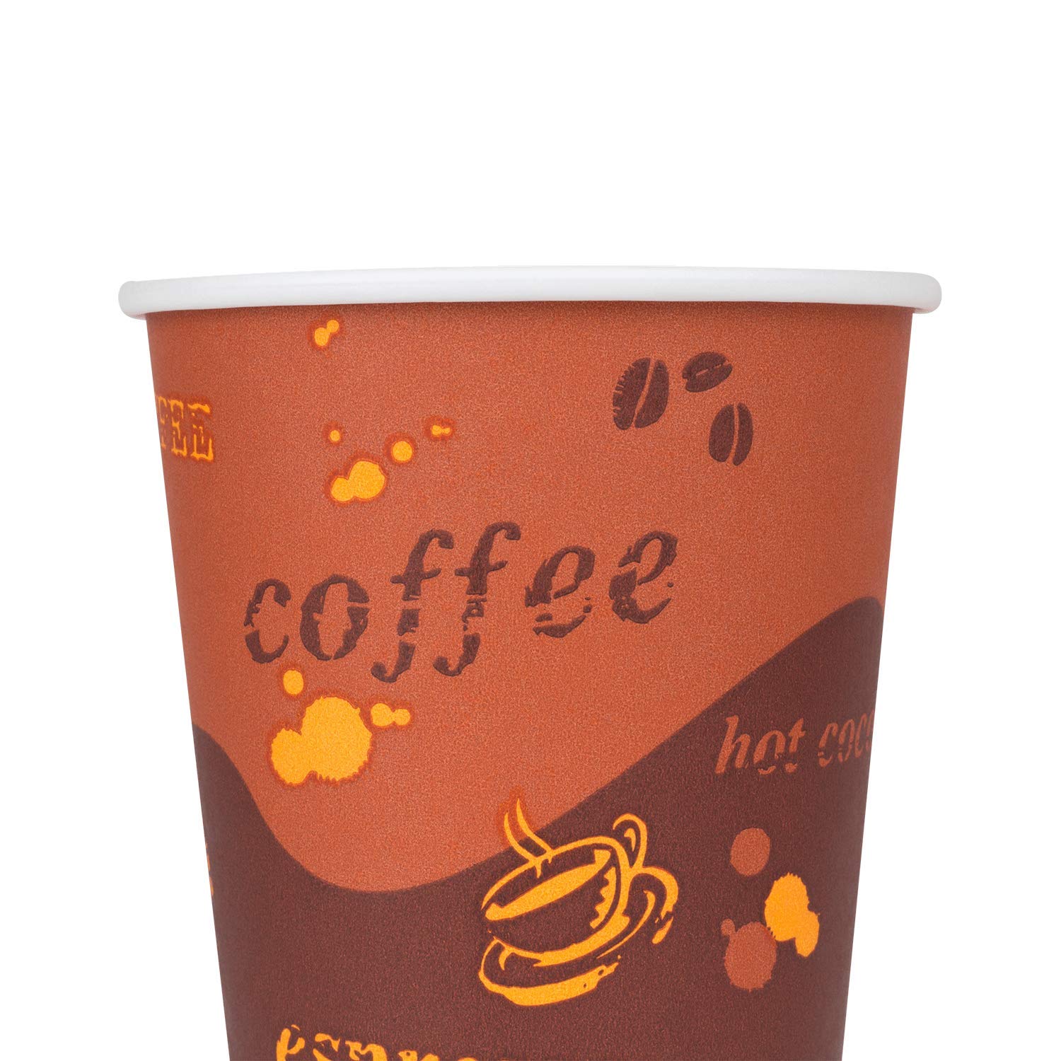 Karat C-K512 12 oz Paper Hot Cup, Stock Print (Case of 1000)