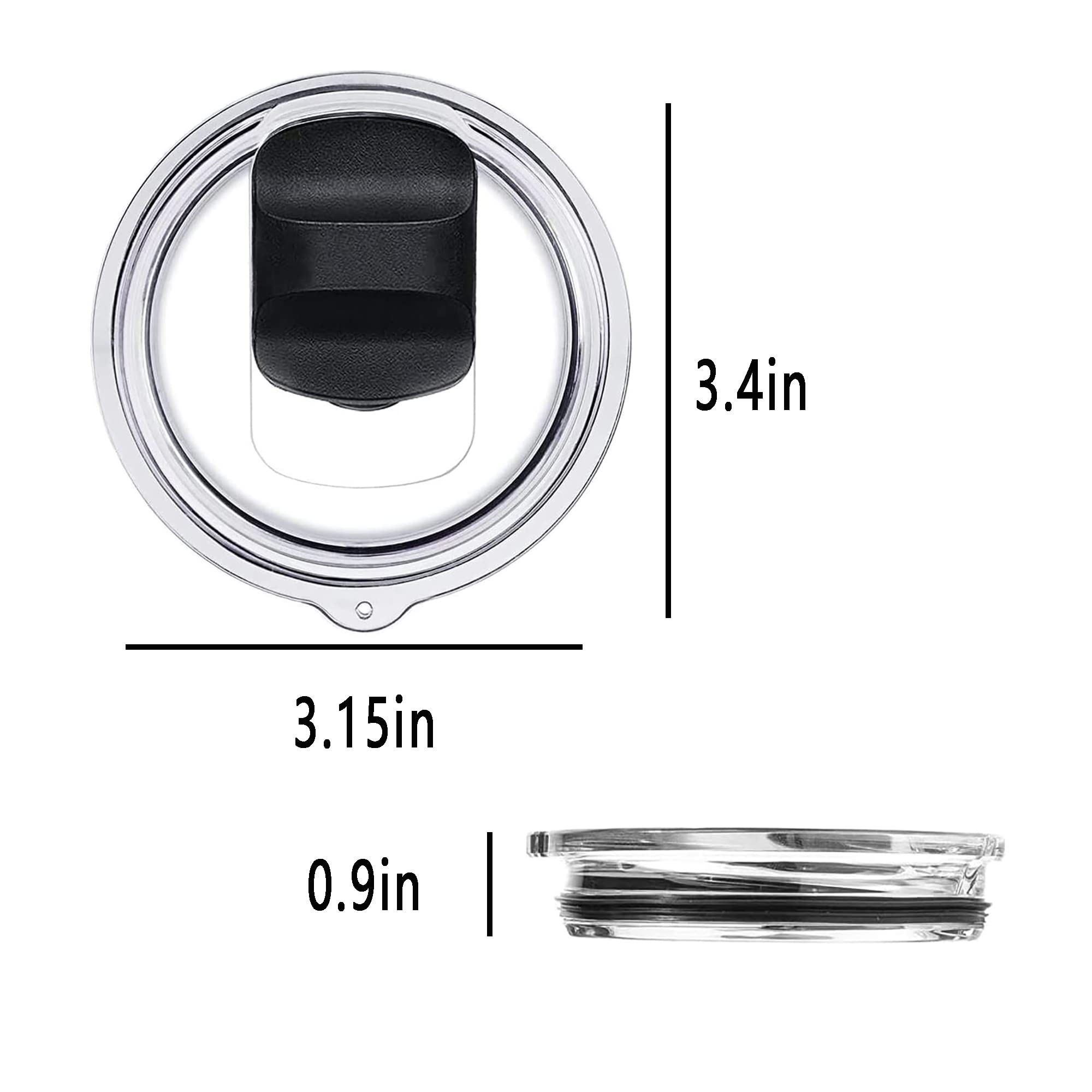 Magnetic Tumbler Lid 2pcs 20oz Compatible with YETI Rambler zark Trail,Old Style Rtic Replacement Lids