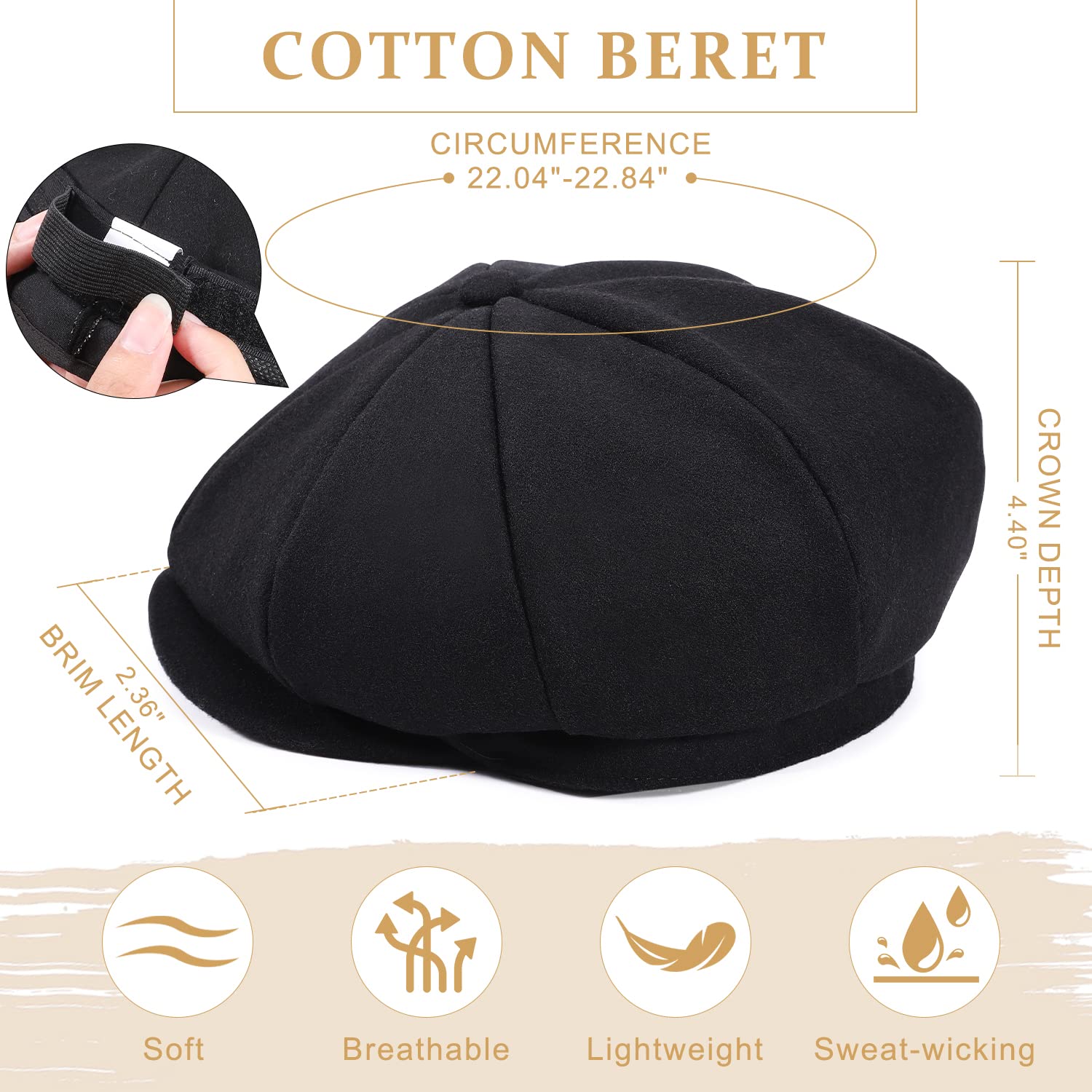 Mens Beret Men's Cotton Flat Ivy Gatsby Newsboy Driving Hat Cap Tweed Derby Hat Cabbie Hats Grey