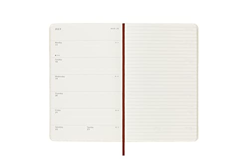 Moleskine Limited Edition Alice In Wonderland 12 Month 2023 Weekly Planner, Hard Cover, Large (5" x 8.25"), Alice