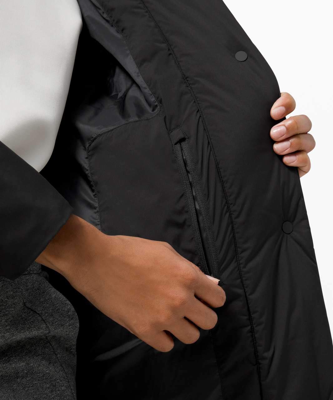 LULULEMON Pure Puff Jacket Long (Black, 6)