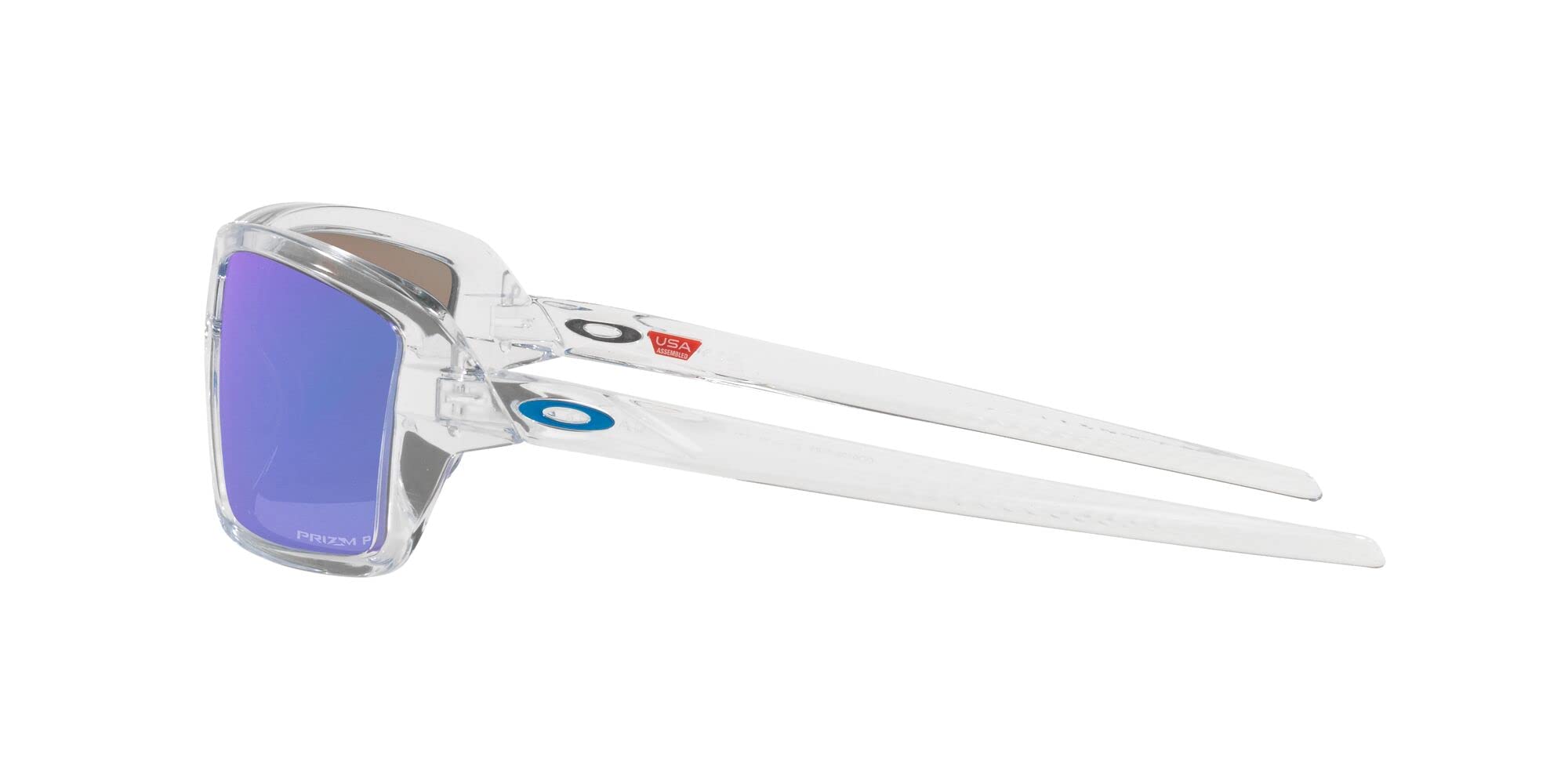 Oakley OO9129 Cables Sunglasses + Vision Group Accessories Bundle (Polished Clear/Prizm Sapphire Polar (912905))