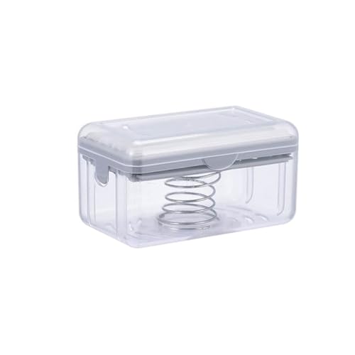 MAVOLI Travel Soap Container Soap Box with Drainage Soap Tray Travel Hands-Free Soap Box Soap Holder Portable (Color : Gray)