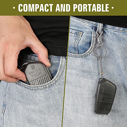Swiss+Tech 3.5 Inch Replaceable Blade Hunting Knife, Folding Scalpel, With 5 Replacement Quick Change Blades and Container/Blades Changer, For Skinning, Peeling, Chippingā¦