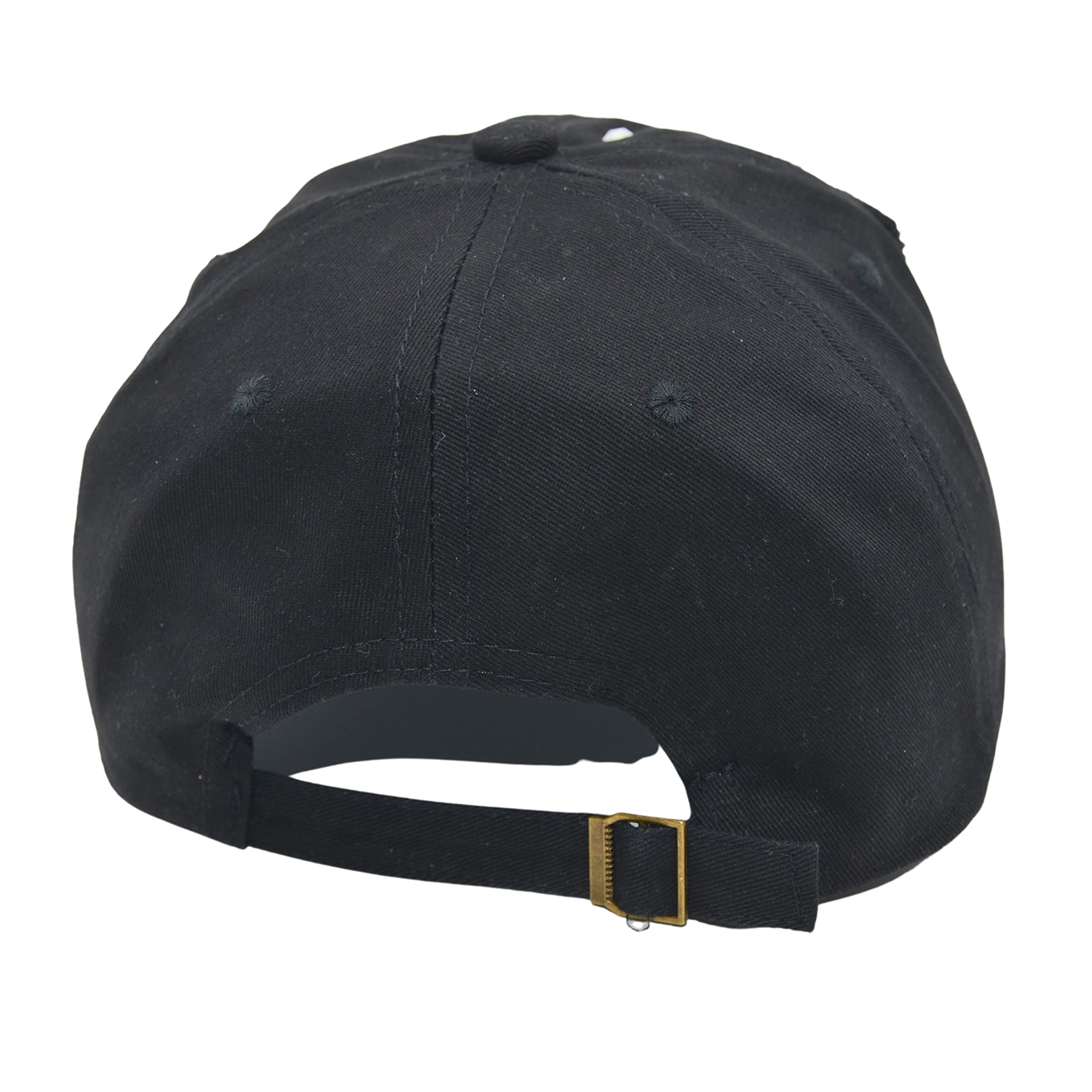 Popfizzy Bling Boss Baseball Cap for Women Rhinestone Hat, Distressed Baseball Caps, Denim Ball Caps (Boss (Black))