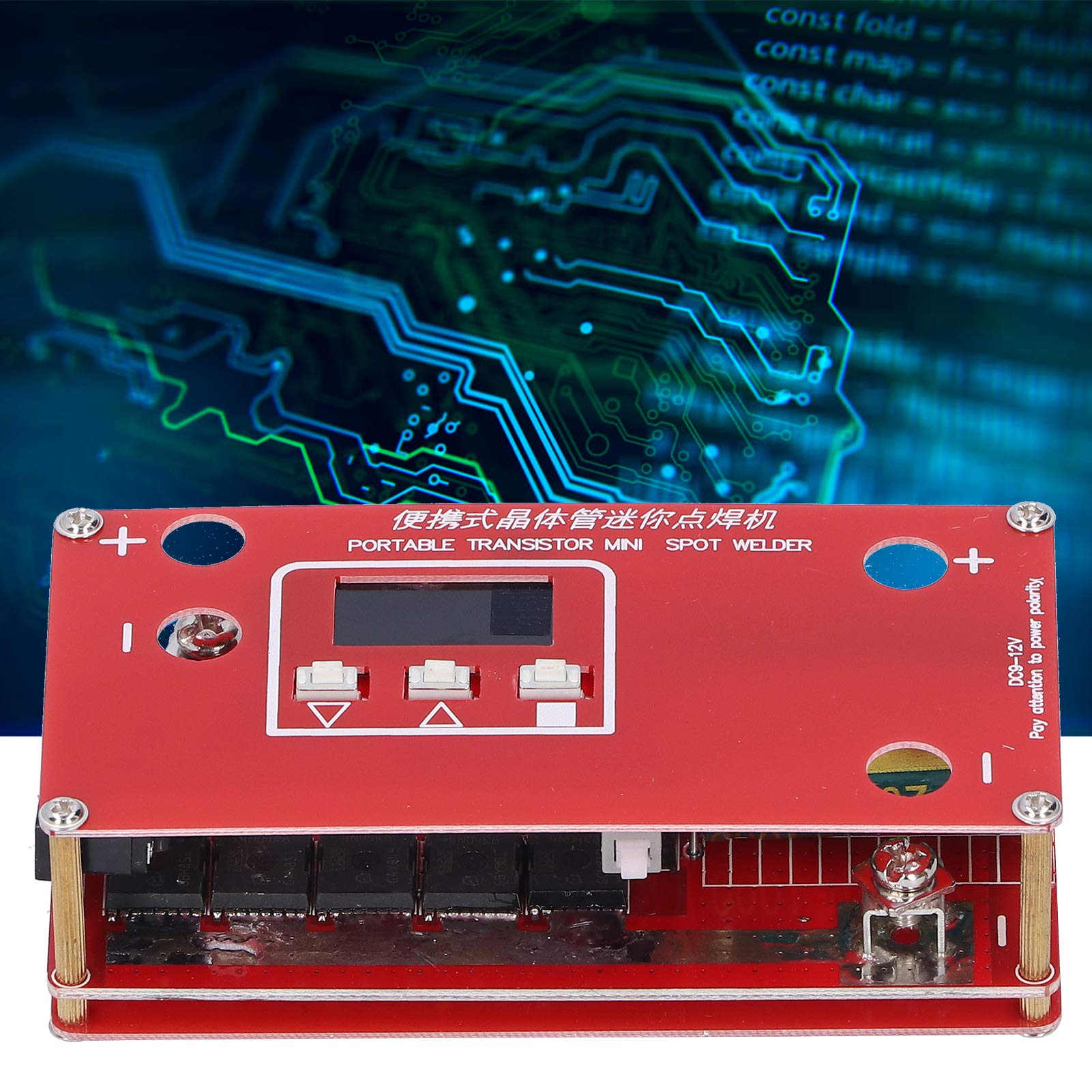 Spot Welder, Portable Transistor Spot Welder with LCD Screen DIY Mini Spot Welder Spot Welding Machine Equipment Handheld Welding Pen Kit for Battery