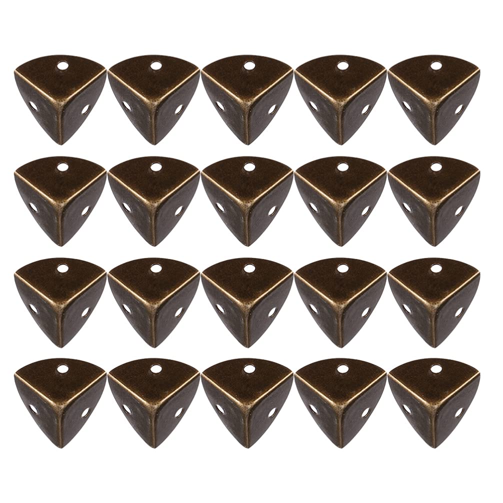 TEHAUX 20pcs Box Wooden Box Corner Jewelry Case Guard Table Corner Guard Retro Guard Furniture Corner Protector Safety Bumper Desk Corner Guard