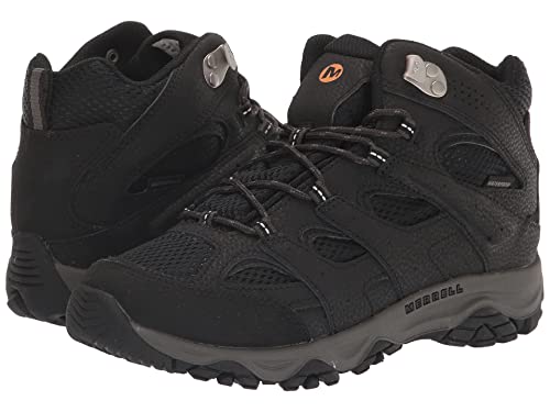 Merrell Moab 3 Mid WTRPF Hiking Shoe, Black, 5 US Unisex Big Kid