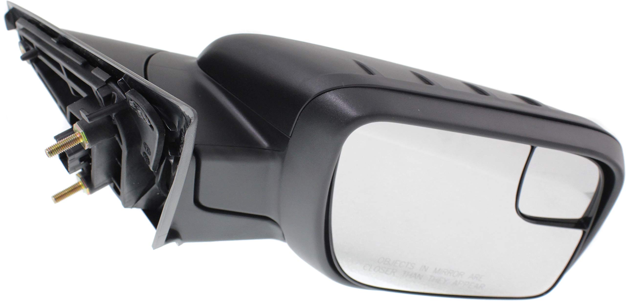 Kool Vue Passenger Side Power Non-Heated Mirror for Ford Explorer 2011-2015 Manual Fold With Spotter Glass; Without Signal Light, Memory & Puddle Lamp Textured