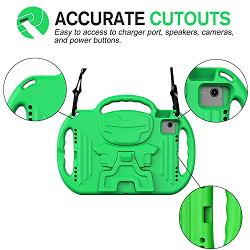 SUPNICE Case for iPad Air 5th Generation(2022)/iPad Air 4th Generation(2020) 10.9 inch/iPad Pro 11, Shoulder Strap, Shockproof Handle Stand Kids Case for 10.9 inch iPad Air 5/Air 4 /Pro 11, Green