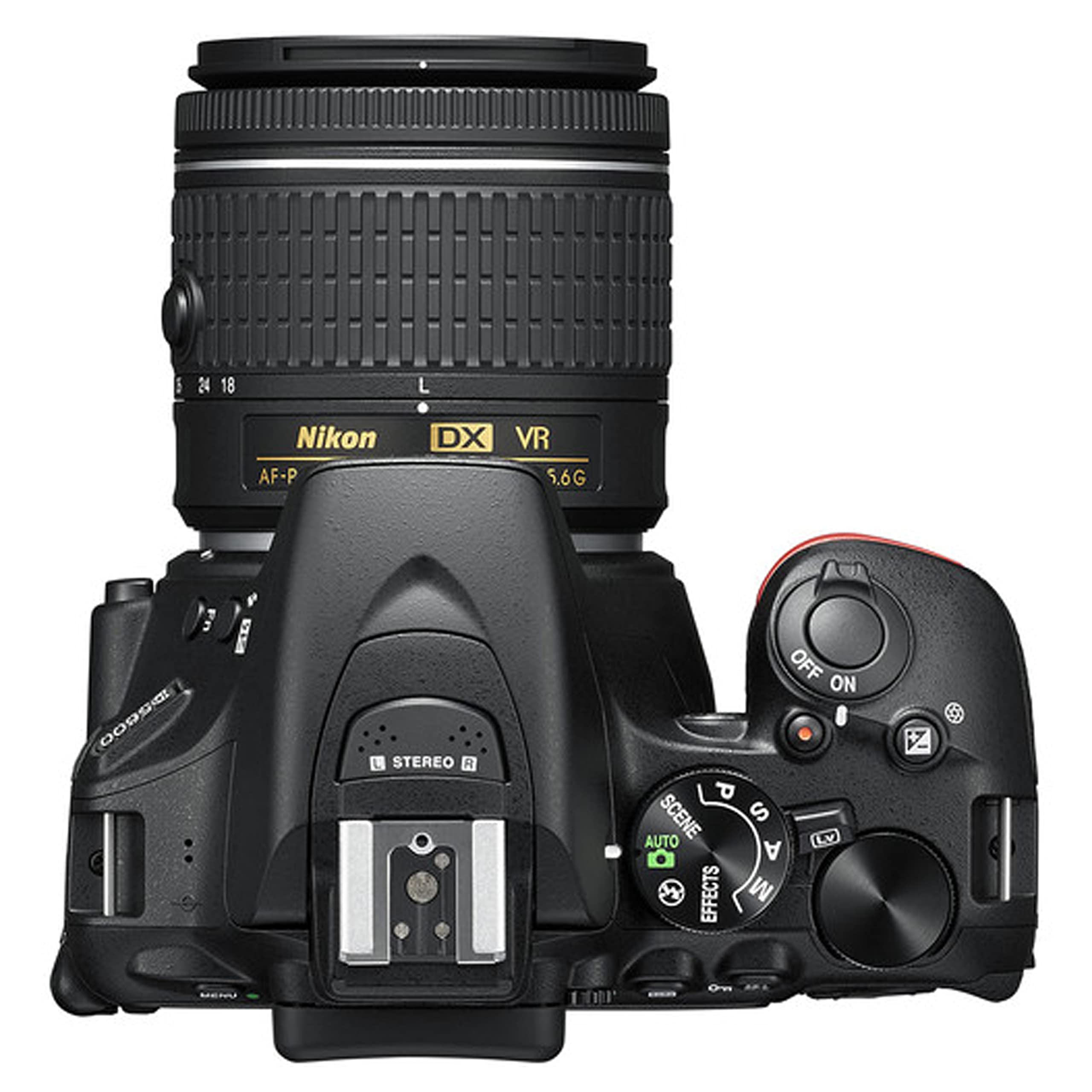 Nikon D5600 DSLR Camera Kit with 18-55mm VR Lens+ 64GB Memory + Back Pack Case + Tripod, Lenses, Filters, & More (28pc Bundle) (Renewed)