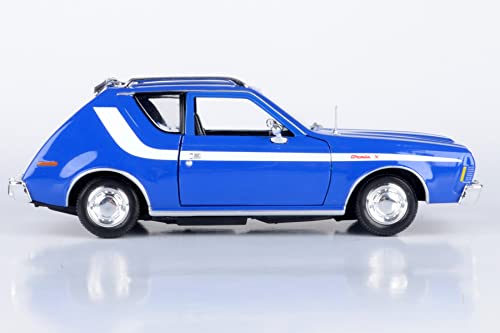 Motormax 1974 AMC Gremlin X 1:24 Scale Diecast Model Forgotten Classics Series 79045 Blue