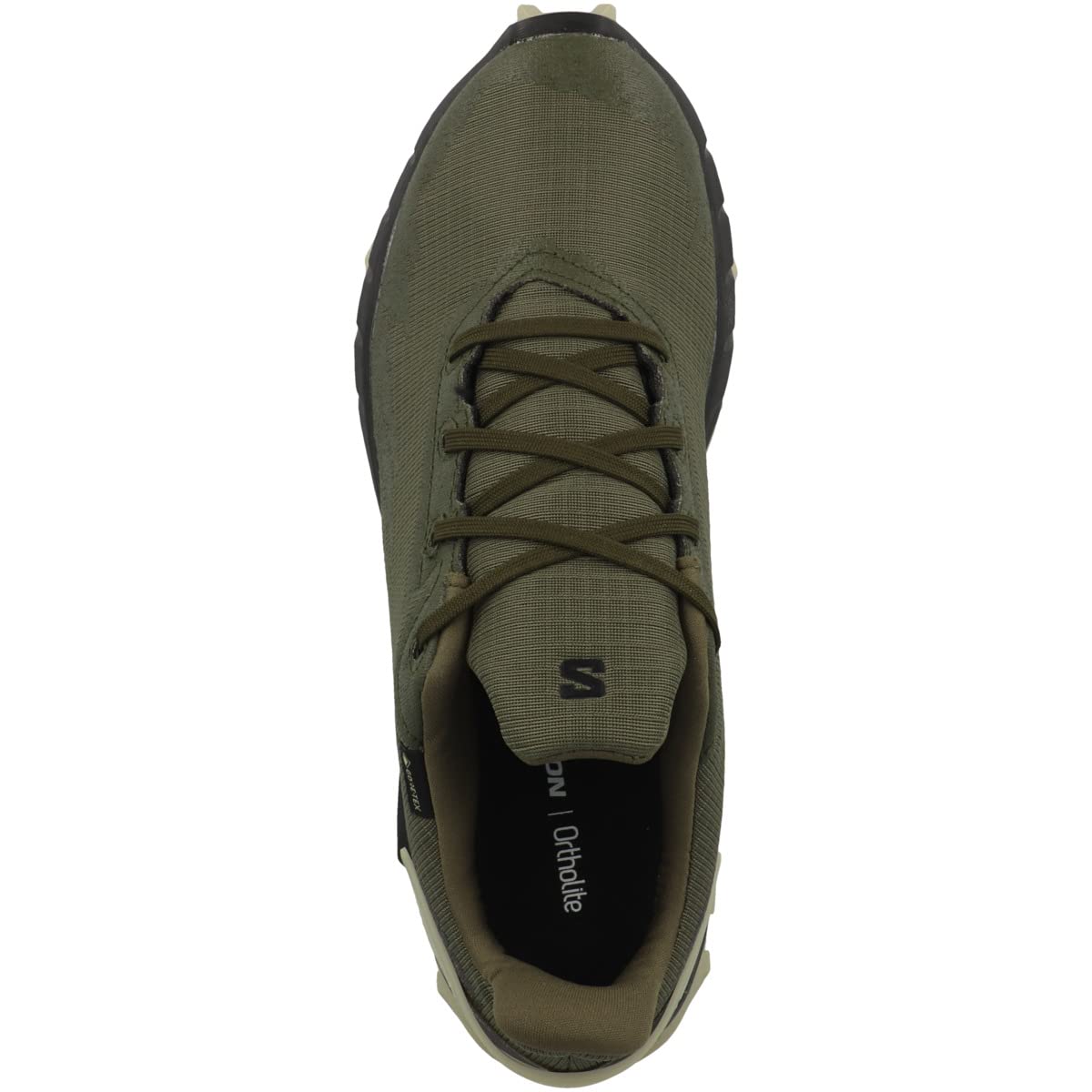 Salomon Men's ALPHACROSS 4 Gore-TEX Trail Running Shoe, Olive Night, 12.5