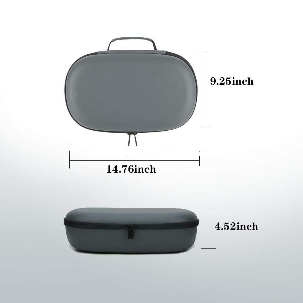 LUOWAN Hard Carring Case for Oculus Quest 2,VR Gaming Headset and Controllers Accessories Waterproof Shockproof Protective case (Grey)