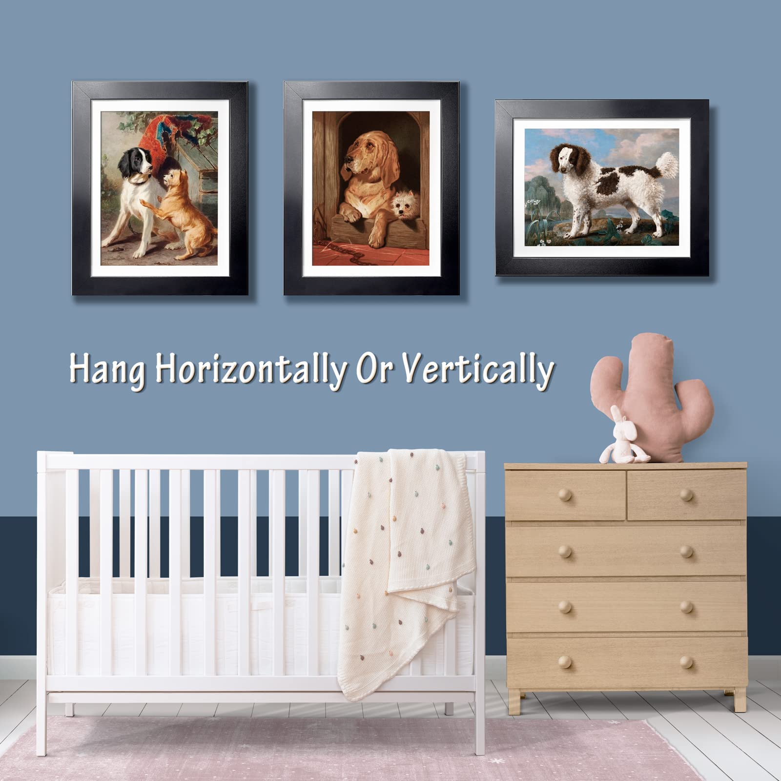 LaVie Home [2-Pack] Kids Art Frames, 10x12.5 Kids Artwork Picture Frame White Frame - Displays 8.5x11 With Mat and 10x12.5 Without Mat - Composite Wood with Tempered Glass - Wall Mount, Artwork Frame