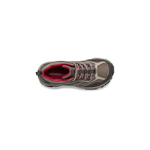 Merrell Moab FST Mid Waterproof Hiking Boot, Boulder, 13 Wide US Unisex Big_Kid
