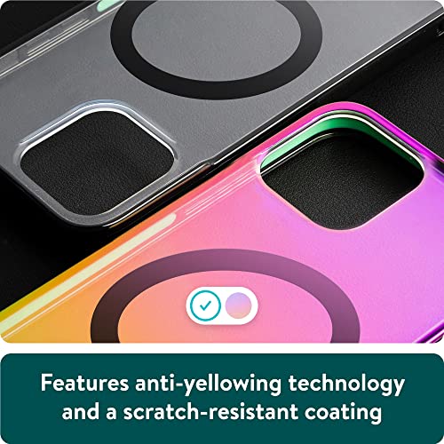 Mous MagSafe Suction Mount and iPhone 14 Plus Case Clear Clarity 2.0