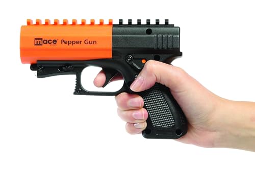 MACE BRAND Pepper Gun 2.0 with Strobe LED, Black