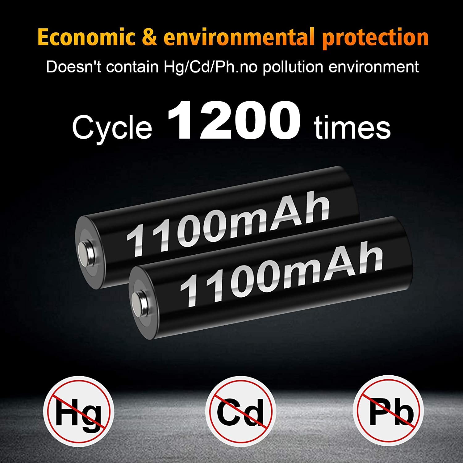 Tenberly 30 Pack AAA Rechargeable Battery 1.2V Ni-MH 1100mAh Precharged 1200 Cycles Low Self-Discharge Battery AAA Rechargeable