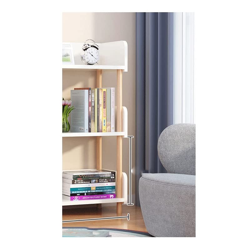 Thick Simple Floor-to-Ceiling Bookshelf Simple Living Room Multi-Layer Shelving Shelf Saving Space Primary School ( Color : E , Size : 40*80cm )