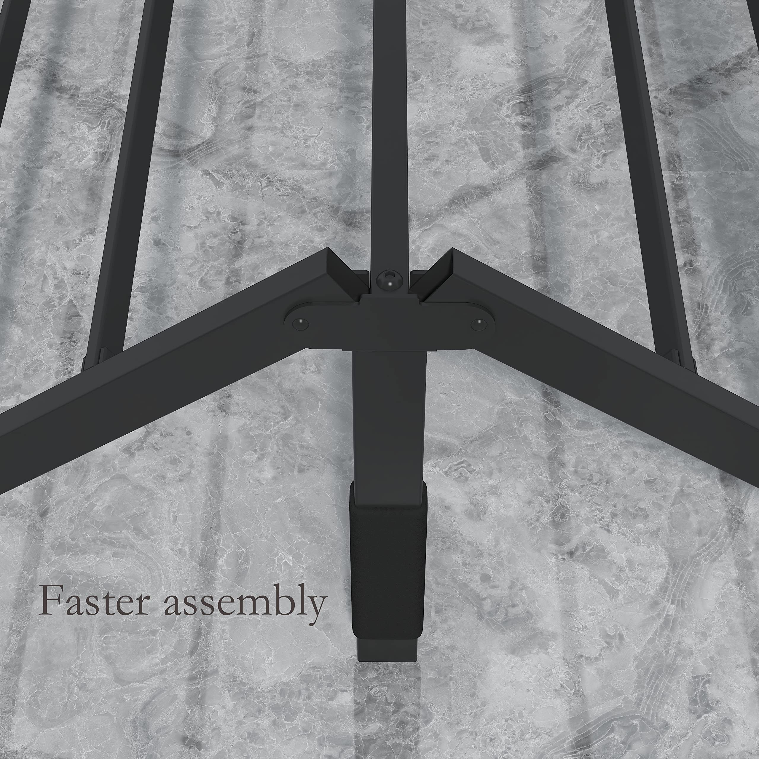 Lamhorm Heavy Duty Full Size Bed Frame, High Metal Platform Bed Frames with Headboard Holes, Easy Assembly, Sturdy, Non-Slip, No Box Spring Needed (Full)