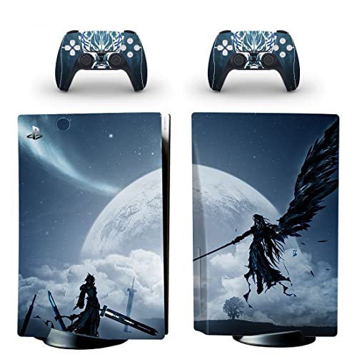 Oumaga Ps5 Skins Ps5 Stickers Ps5 Stickers Compatible with Playstation 5 Game Consoles Ps5 Controllers final fantasy