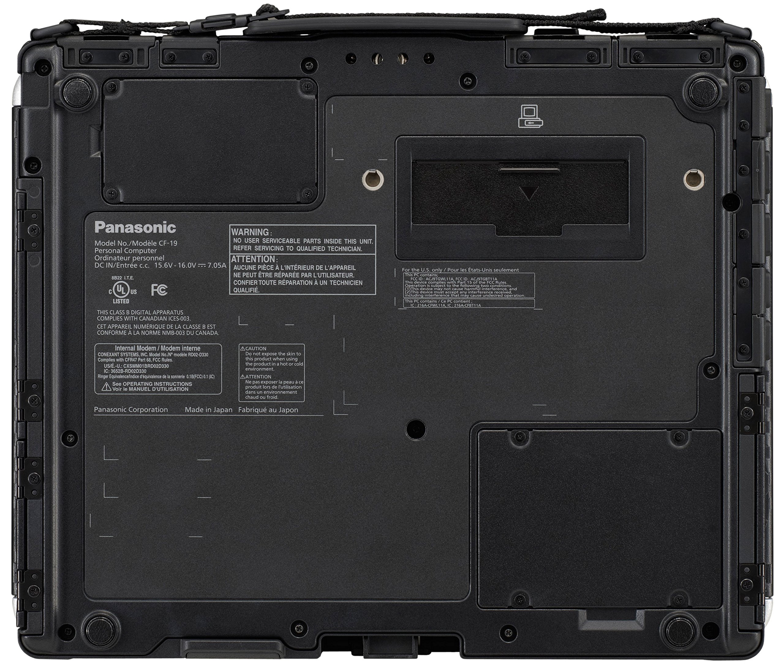 Panasonic Toughbook CF-19 MK7, i5-3340M @2.70GHz, 10.1 XGA Touchscreen, 8GB, 500GB, Windows 7 Pro, WiFi, Bluetooth (Renewed)