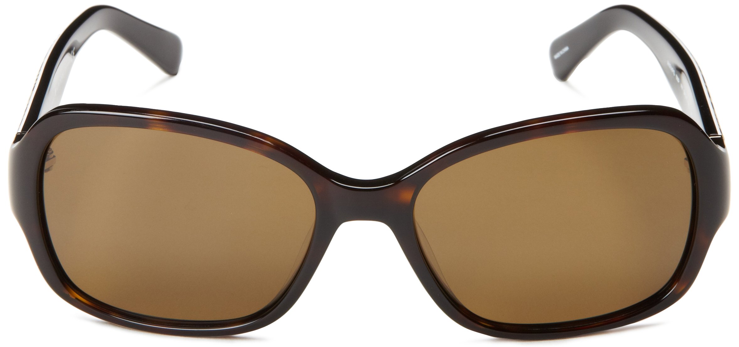 Kate Spade New York Women's Akira Rectangular Sunglasses, Tortoise Polarized, 54 mm