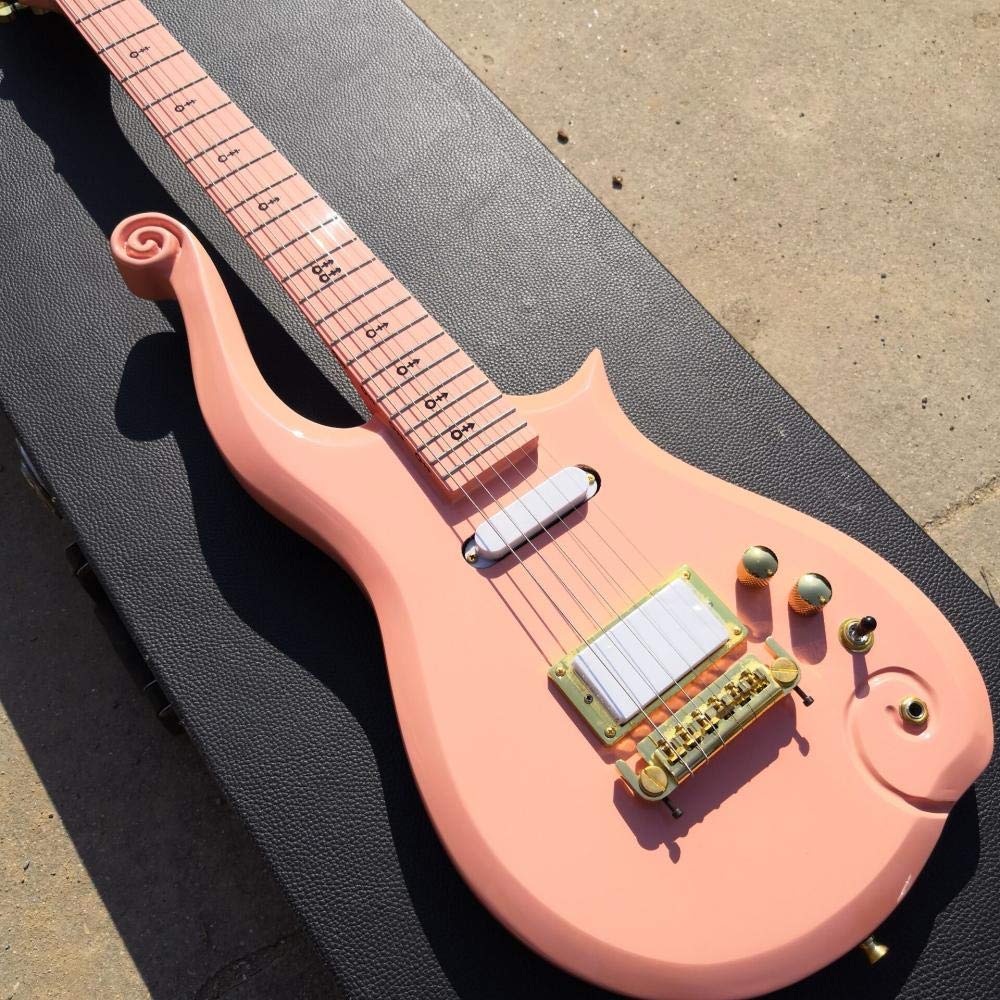 LYNLYN Guitars Electric Guitar Pink Lacquered Maple Fingerboard Neck red Dulcimer Body Classical Guitar Electric Guitar
