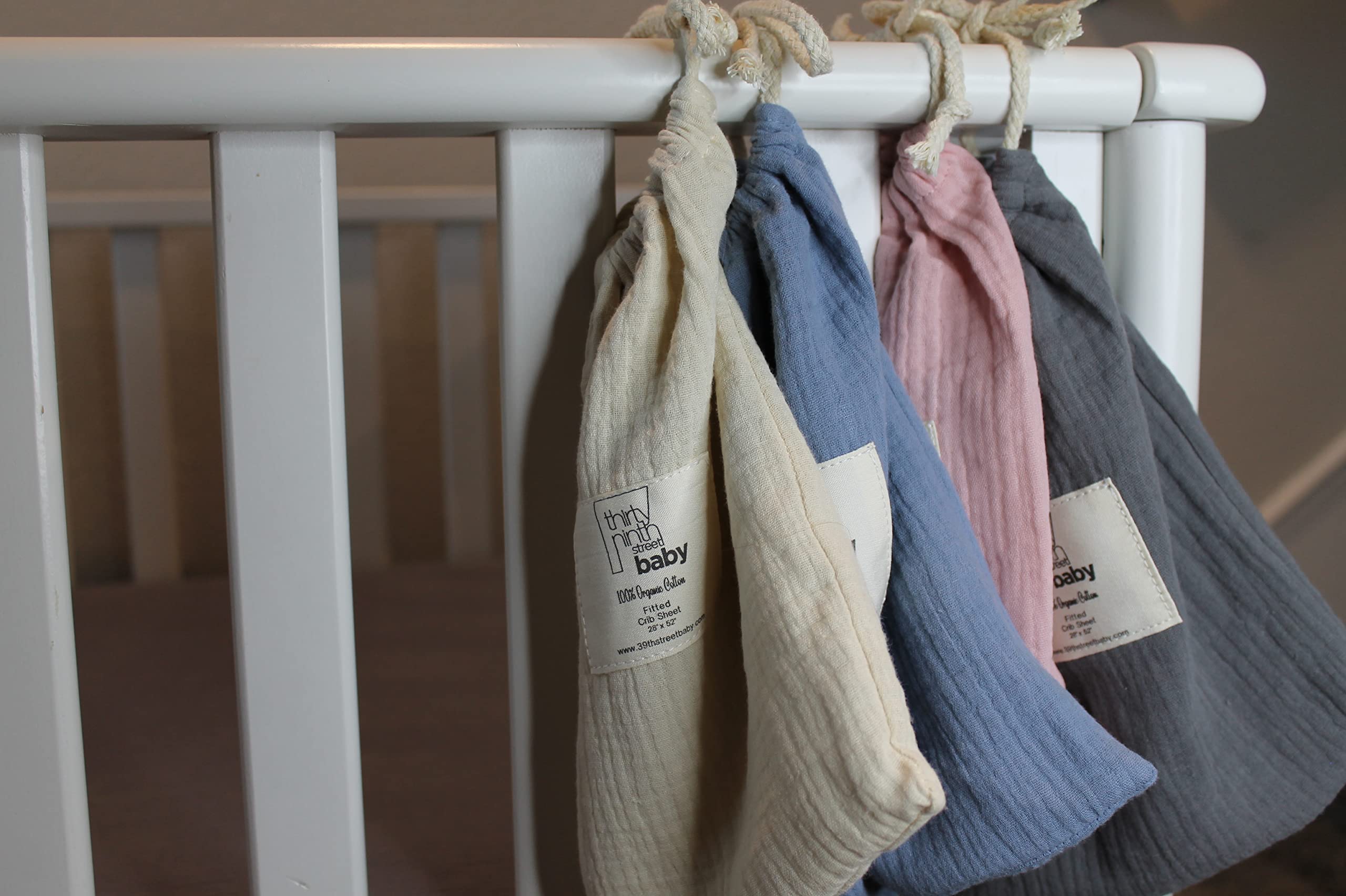 Thirty Ninth Street Baby Extra Soft Muslin Fitted Crib Sheet | 28" x 52"