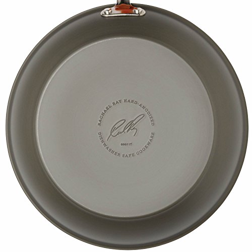 Rachael Ray 87633 Cucina Hard Anodized Nonstick Frying Pan Set / Fry Pan Set / Hard Anodized Skillet Set - 9.25 Inch and 11.5 Inch, Gray