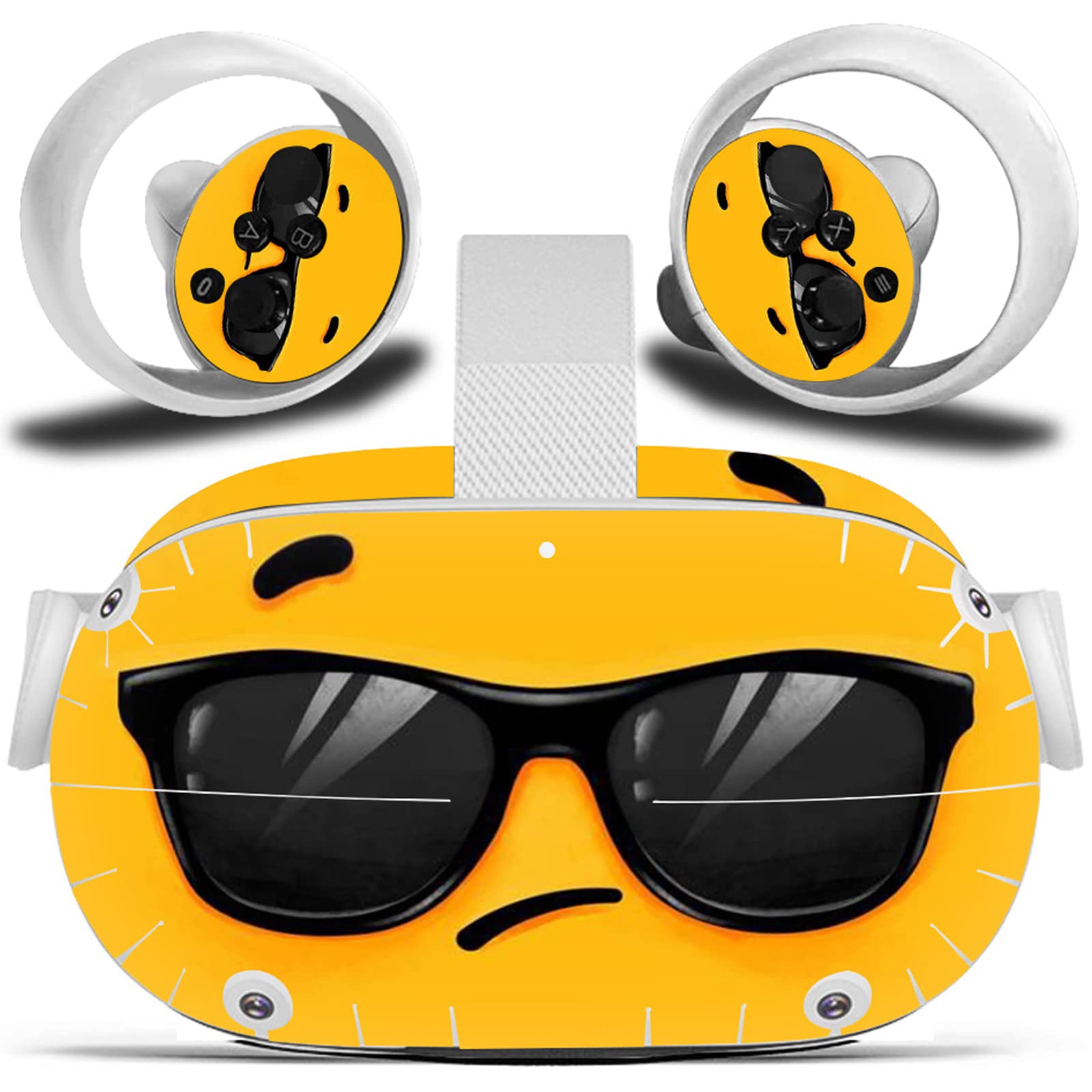 Oculus Quest 2 Stickers Eyes Anime VR Decal Skin for Headset and Controller Stickers Oculus Quest 2 Skins Vinyl Decal Stickers Skin for Oculus Quest 2 Protective Stickers Quest 2 Accessories Protective Decal
