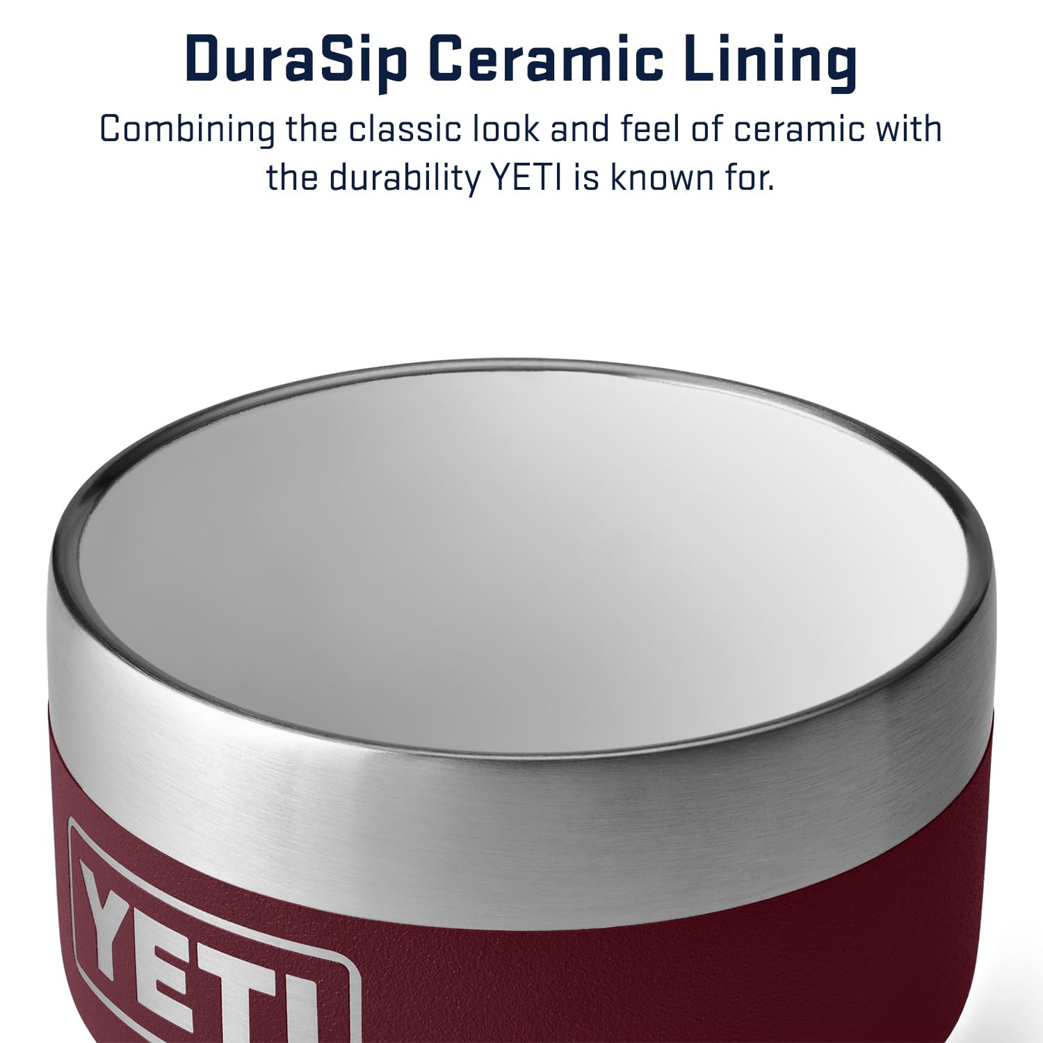 YETI Rambler 4 oz Stackable Cup, Stainless Steel, Vacuum Insulated Espresso/Coffee Cup, 2 Pack, Wild Vine Red
