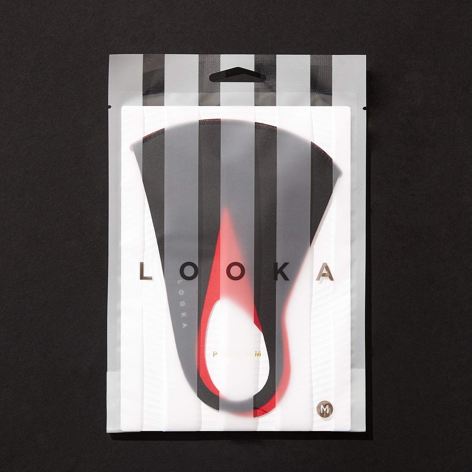 LOOKA | Protective Fashion Air Mask | Washable and Reusable | SLIT Red (Medium)