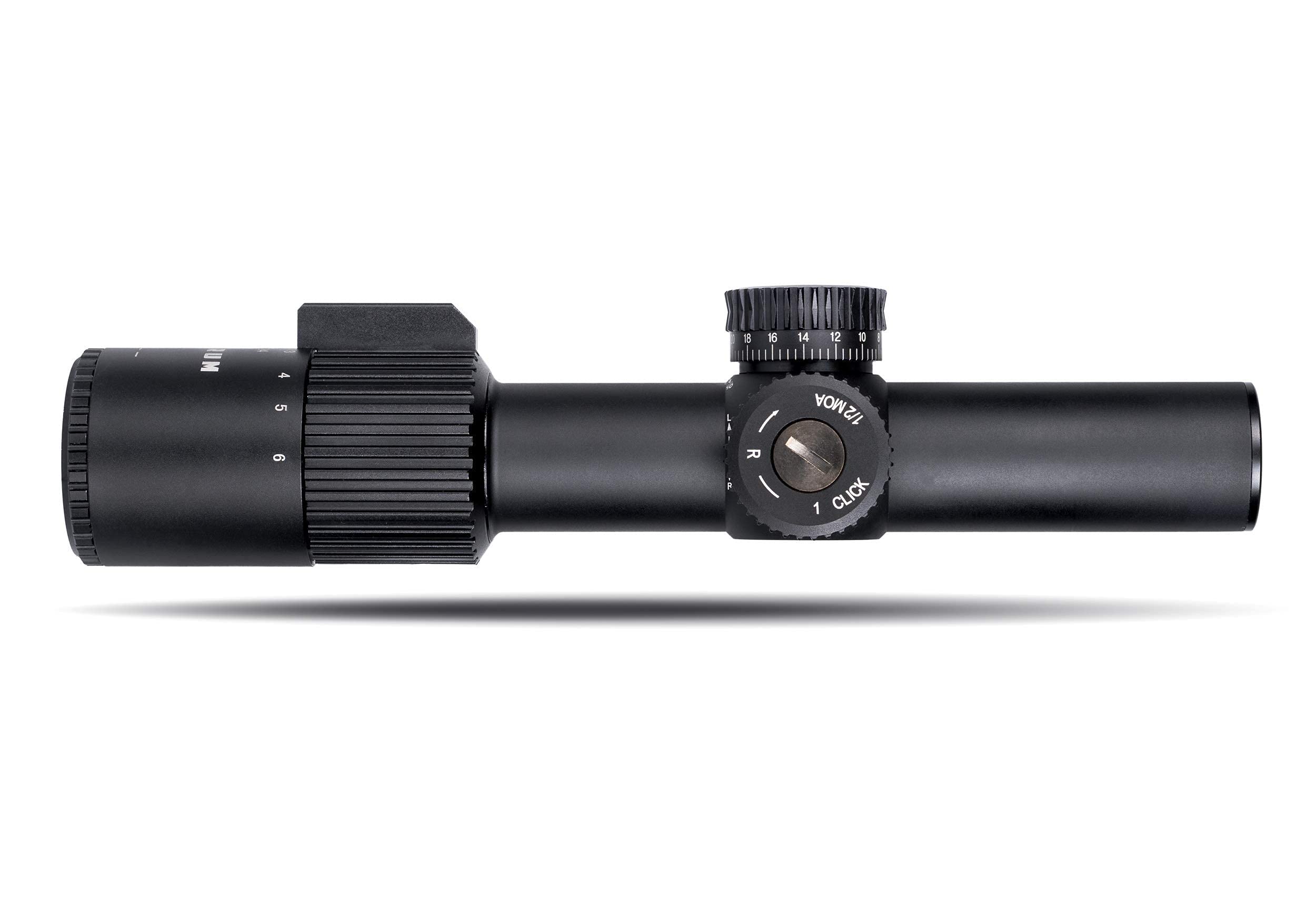 Monstrum Alpha Series 1-6x24 First Focal Plane FFP Rifle Scope with MOA Reticle | ZR302 Quick Release Scope Mount | Bundle