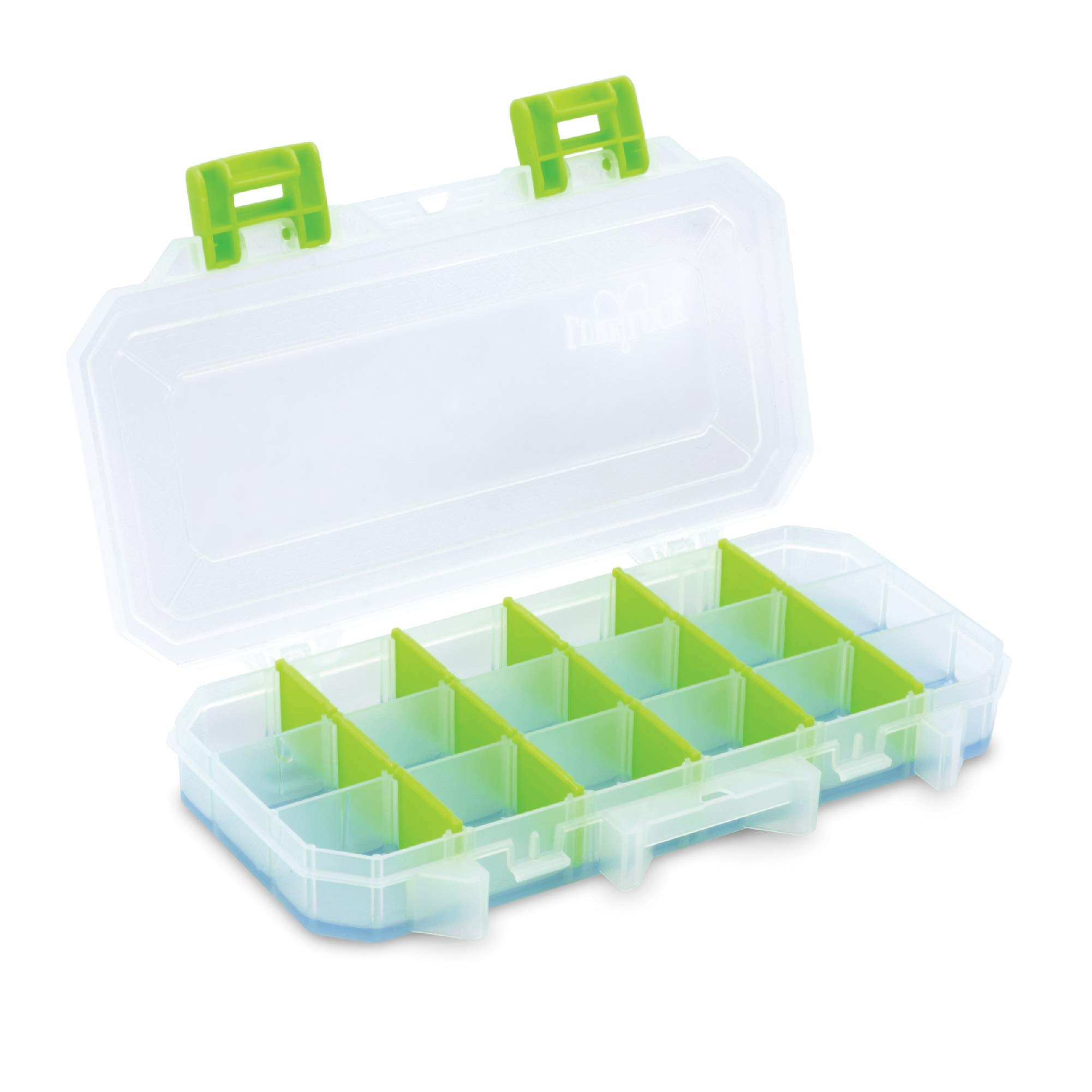 Lure Lock Tackle Box w/3 Fixed Compartments, Proprietary Gel Technology and Customizable from 3-18 Compartments (Small)