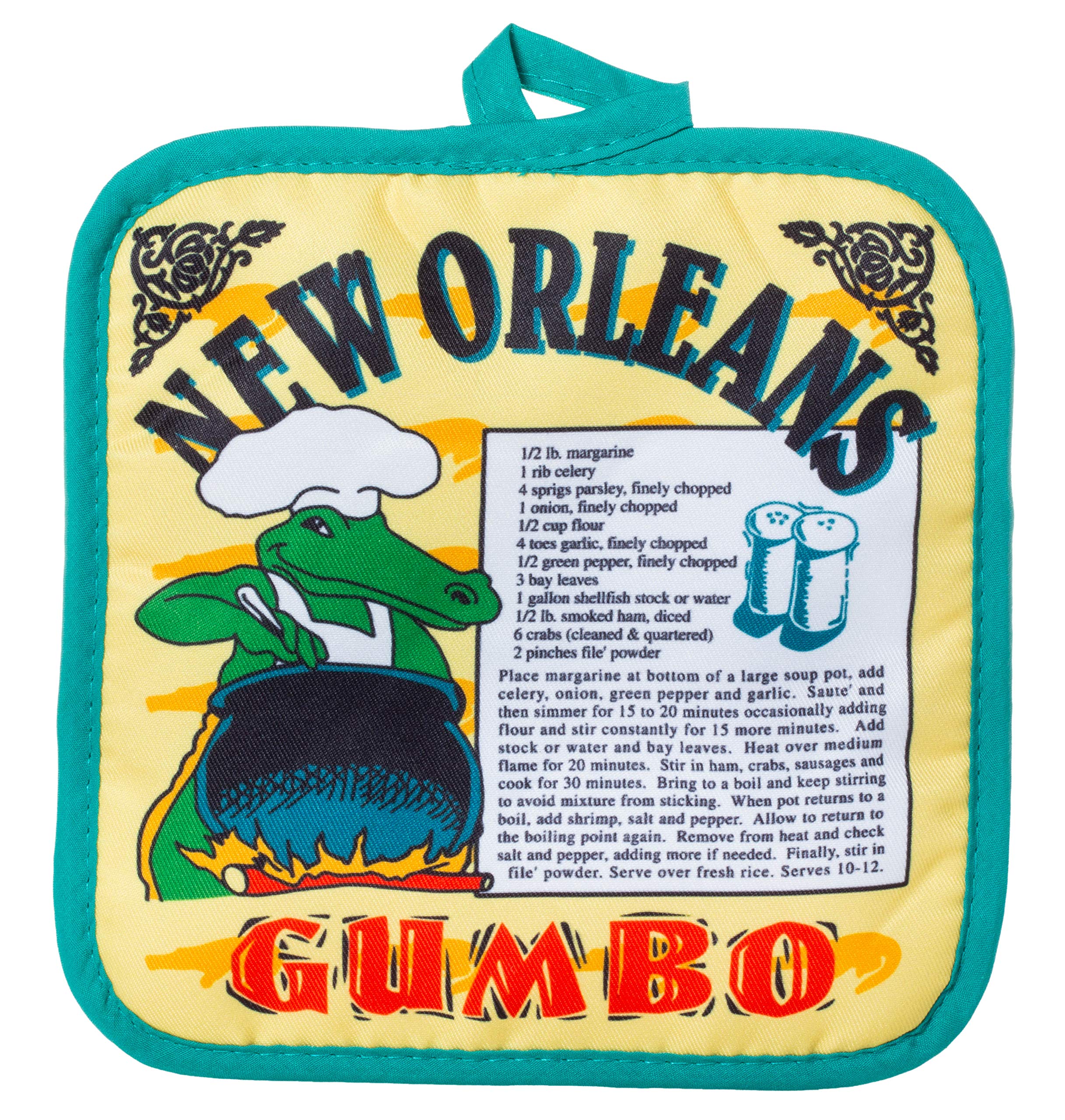 New Orleans Gumbo Recipe Souvenir Pot Holder
