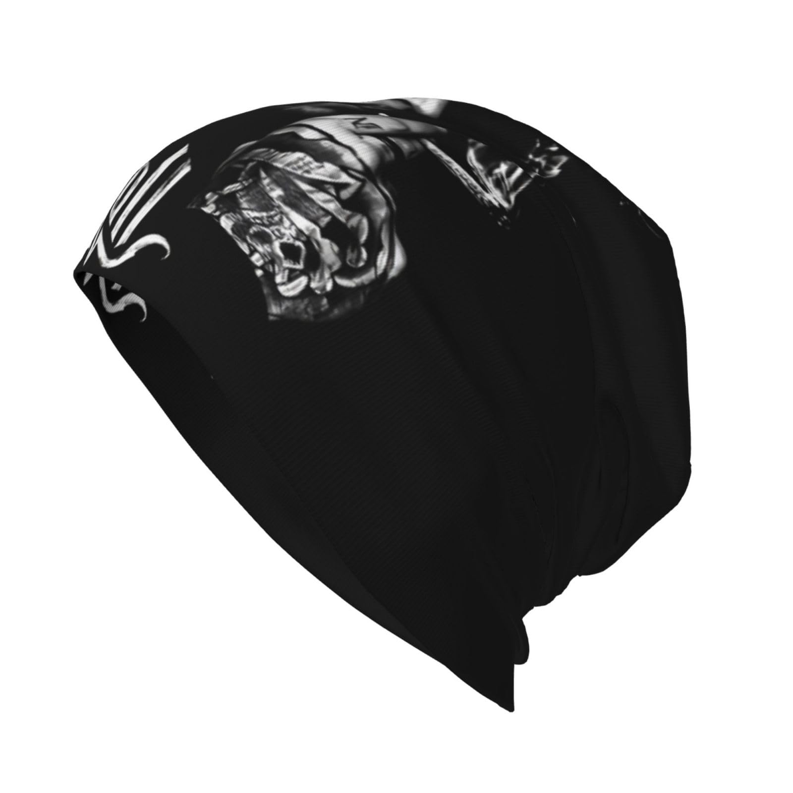 Kingscom Jelly Singer Roll Knit Hat Beanie Cap Fashion Knitted Hat for Men and Women Black