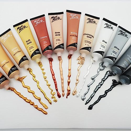 Mont Marte Gold Paint Series Set 12pc x 36ml
