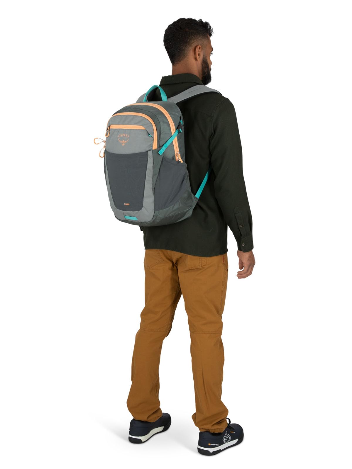 Osprey Flare Everyday Laptop Backpack, Succulent Green/Deep Teal