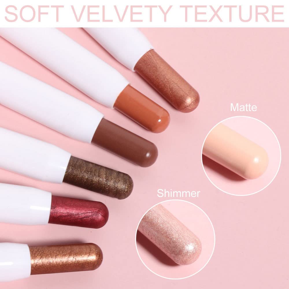 Timipoo Cream eye shadow stick, eye shadow pen, matte and shimmer eye makeup stick, long-lasting waterproof eye shadow fluorescent stick makeup (04#)