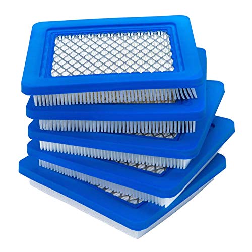 TintTower 5 Pack 491588S Air Filter for 491588 4915885 Flat OEM Air Cleaner Cartridge Lawn Mower Air Cleaner, Blue