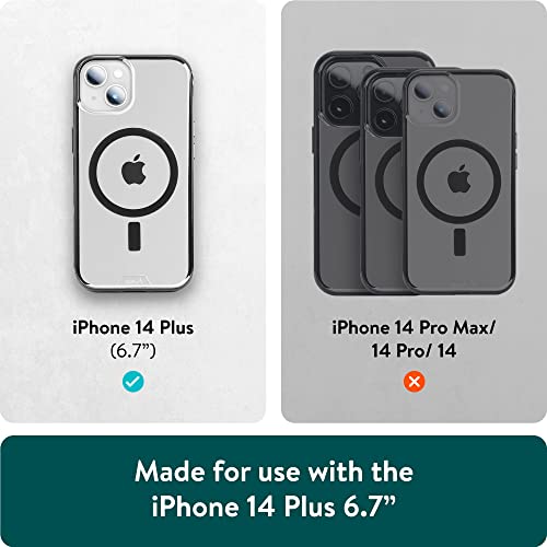Mous MagSafe Suction Mount and iPhone 14 Plus Case Clear Clarity 2.0