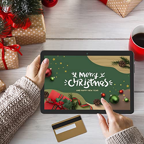 Tablet 10 inch Android Tablets, Google Certified, 2+32GB, 5GHz/2.4GHz WiFi, 1280×800 HD IPS Display, WiFi, Bluetooth, Dual Camera, 6000mAh Battery, Black/Silver (Black 2, 2.4wifi)