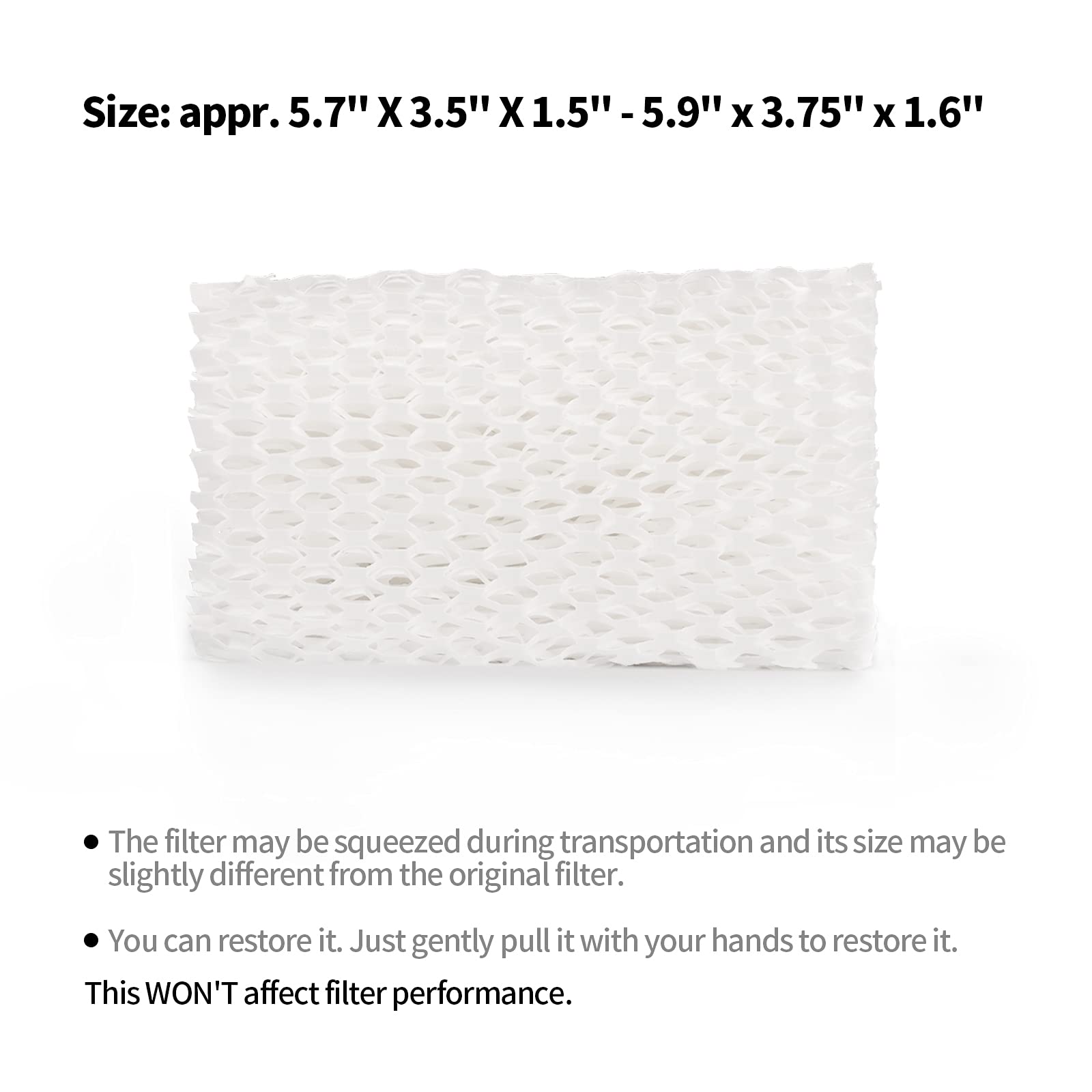 KingBra 4Pcs Humidifier Wicking Filters Replacement Filter Compatible with Relion WF813 ReliOn RCM-832